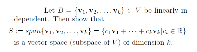 Solved Let B = {V1, V2, ..., Vk} C V be linearly in- | Chegg.com