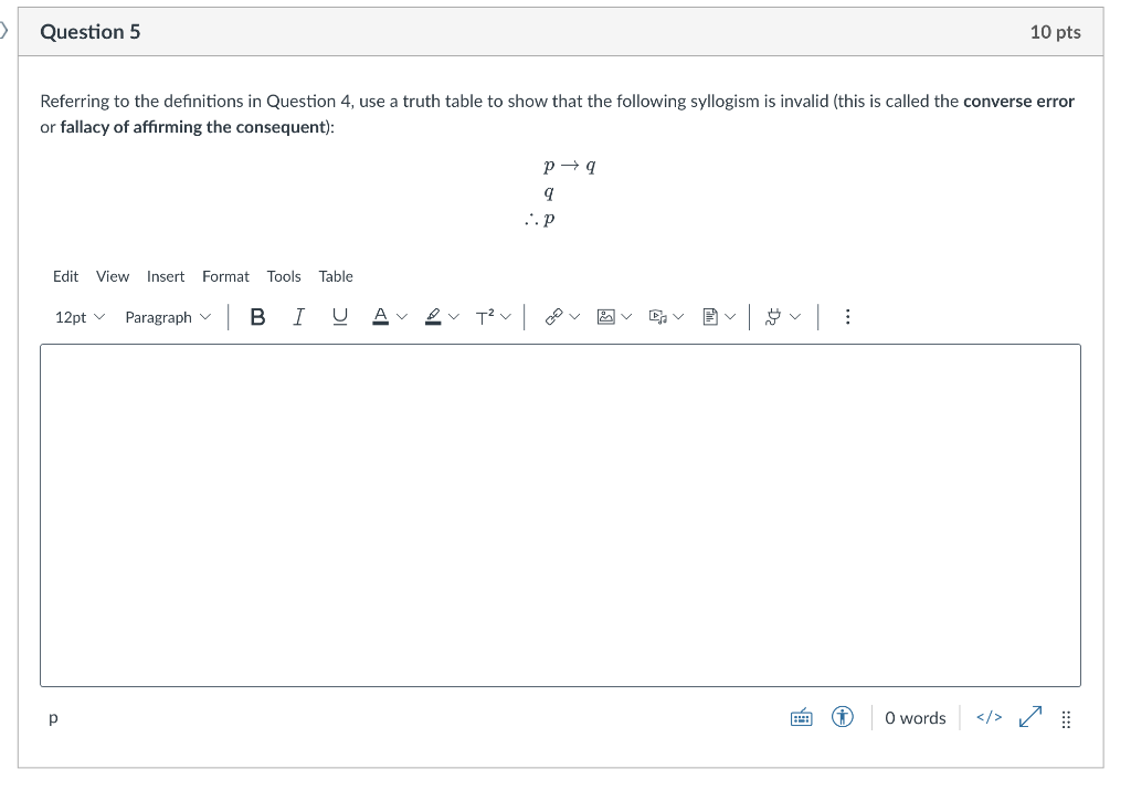 Solved An argument is a sequence of statements, called | Chegg.com