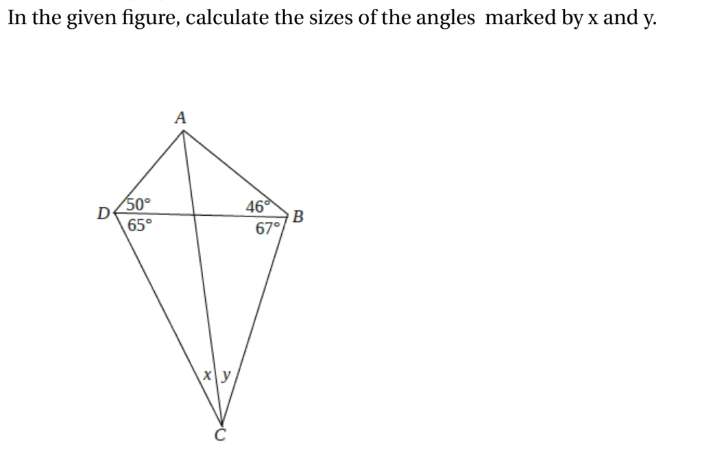 Solved In the given figure, calculate the sizes of the | Chegg.com