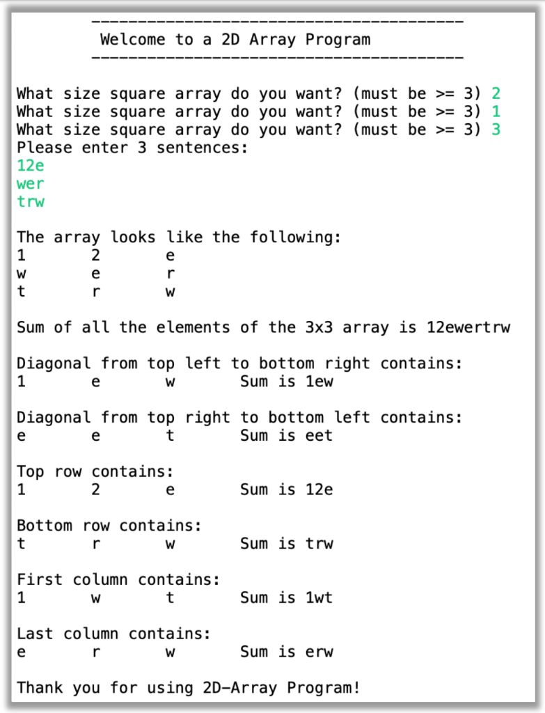 Solved The purpose of this question is to have you x[0][0] | Chegg.com