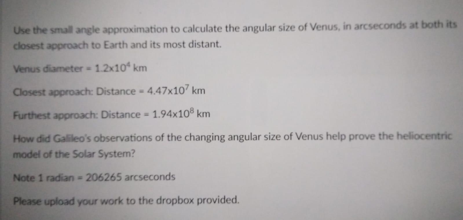 Solved Use the small angle approximation to calculate the | Chegg.com