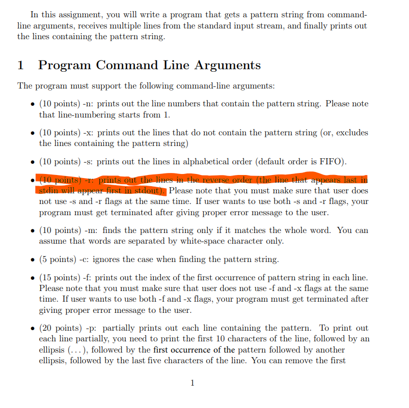 Solved In this assignment, you will write a program that | Chegg.com