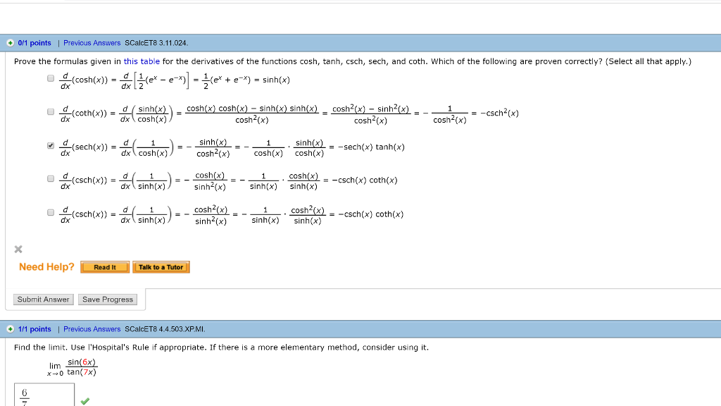 Solved Prove the formulas given in this table for the | Chegg.com