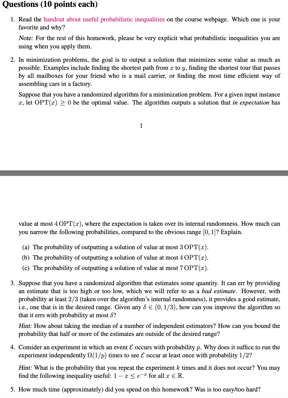 Solved Solve the questions : Questions (10 ﻿points each)Read | Chegg.com