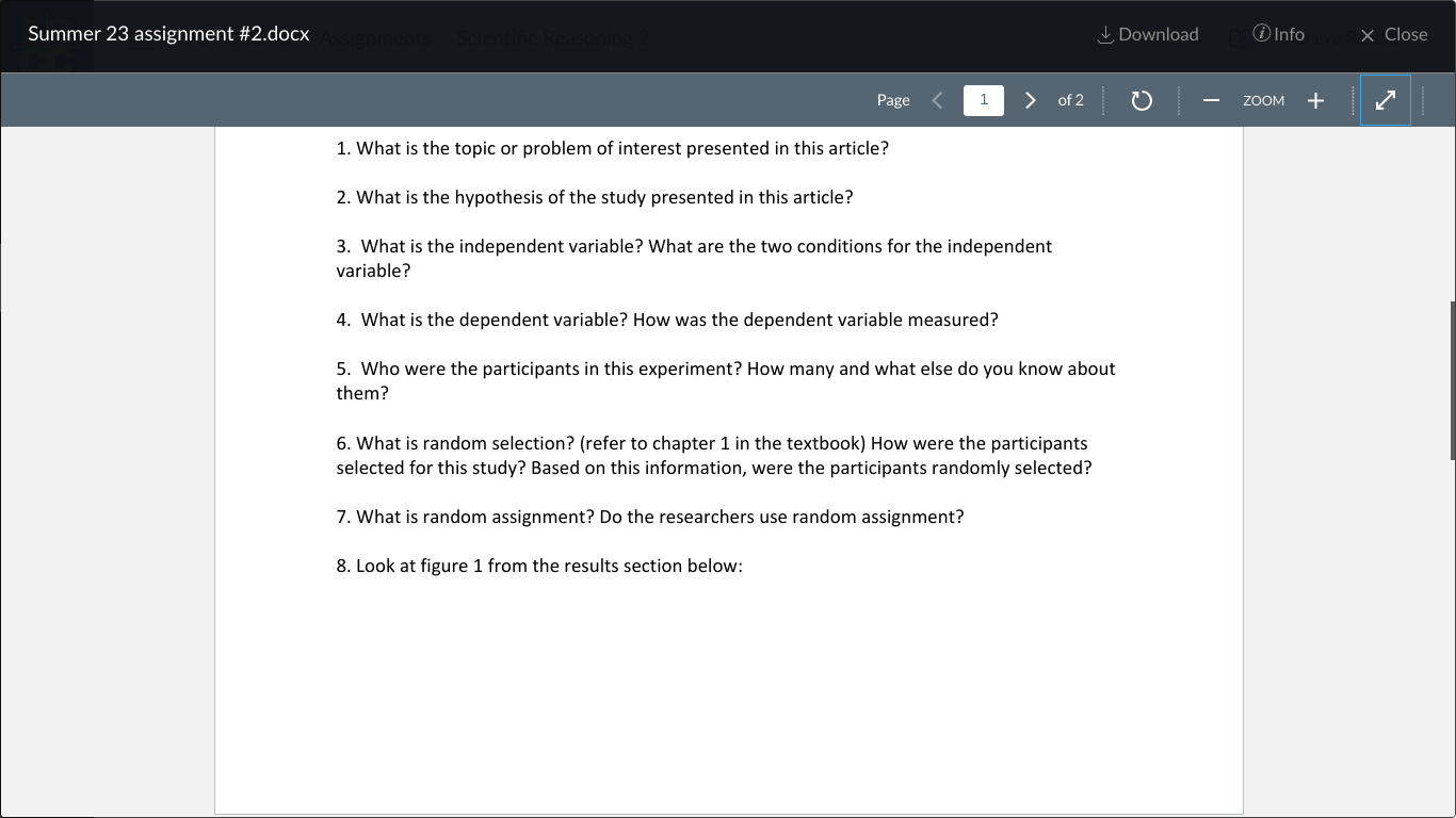 Solved For this second assignment, you are to read a short | Chegg.com