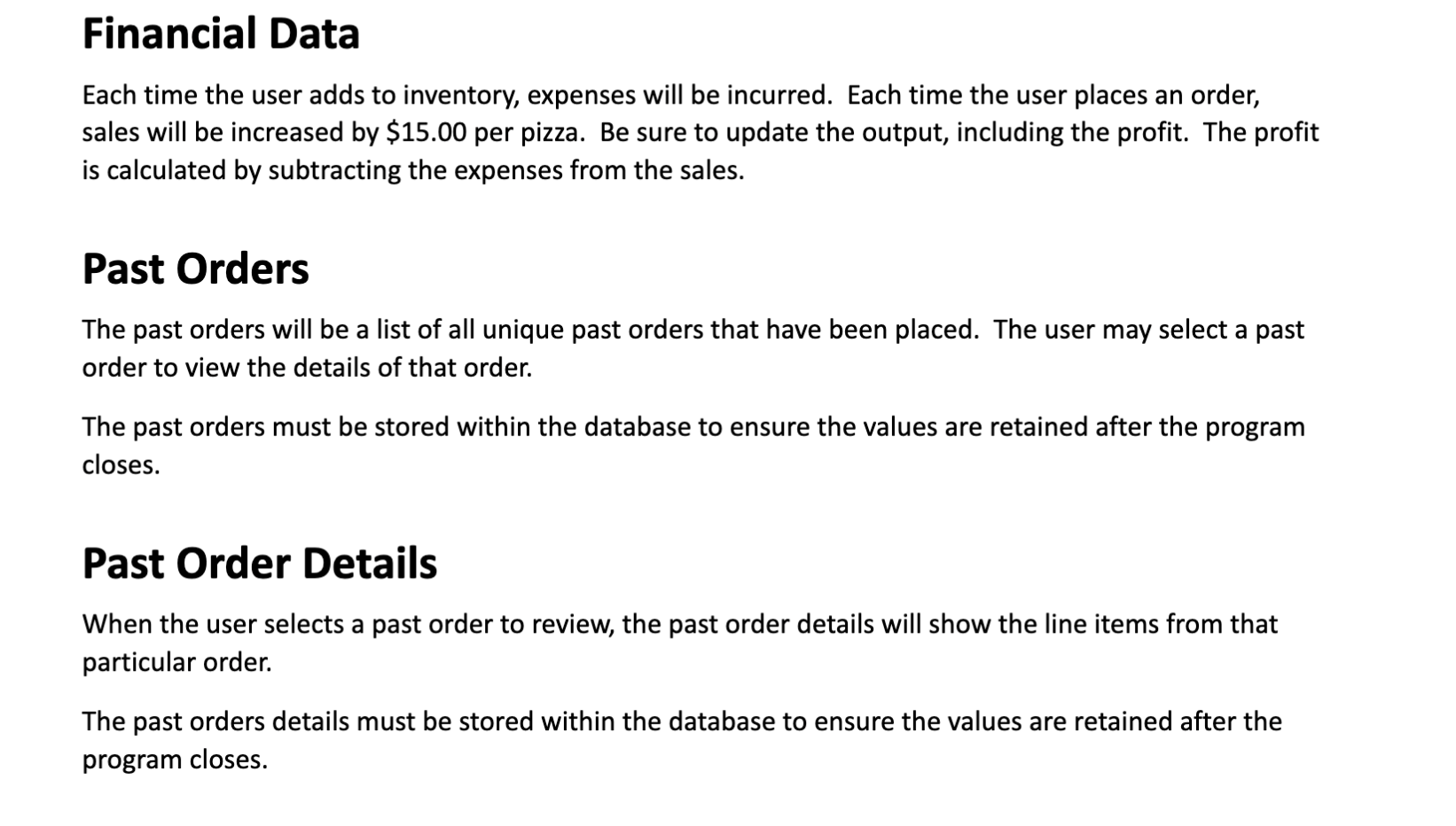 Solved Project Overview You are to develop a graphical | Chegg.com