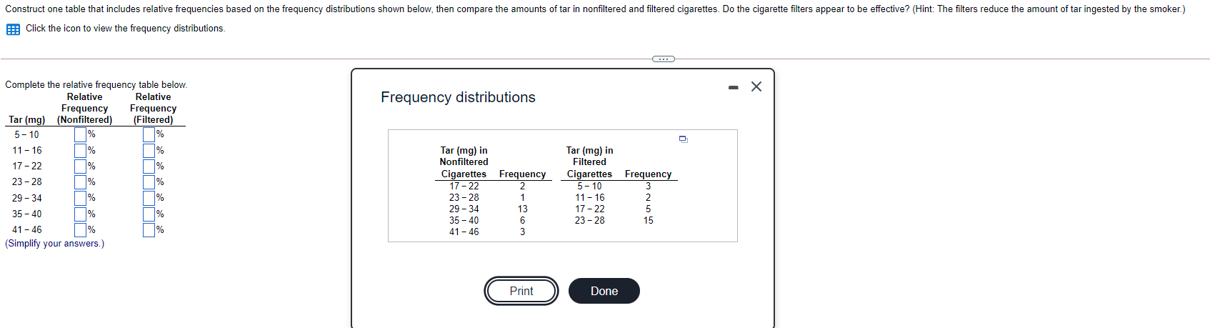 Solved Construct one table that includes relative | Chegg.com