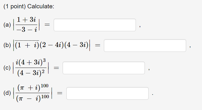 Solved (1 ﻿point) | Chegg.com