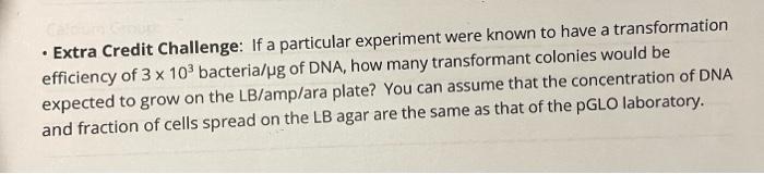 Solved • Extra Credit Challenge: If a particular experiment | Chegg.com