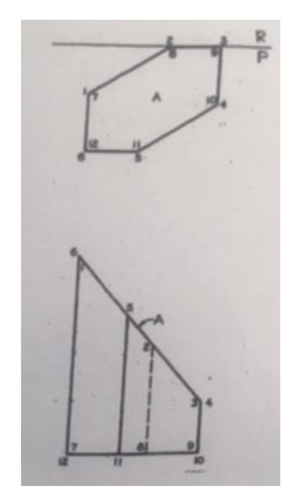 Solved Using the Reference Plane (R/P) method, draw the | Chegg.com