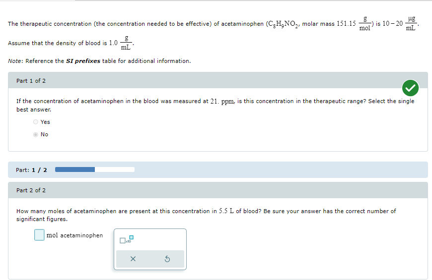 Solved The therapeutic concentration (the concentration | Chegg.com
