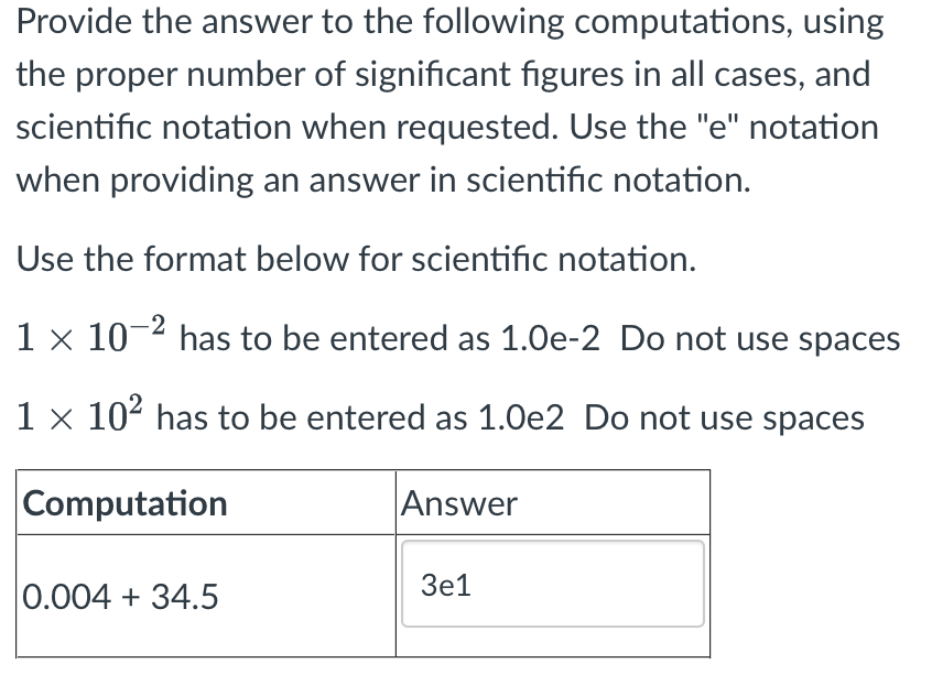 Solved Provide the answer to the following computations, | Chegg.com