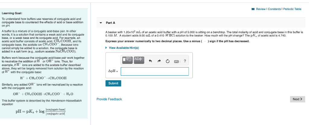 Solved Review Constants Periodic Table Learning Goal: To | Chegg.com
