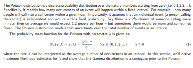 The Poisson distribution is a discrete probability | Chegg.com