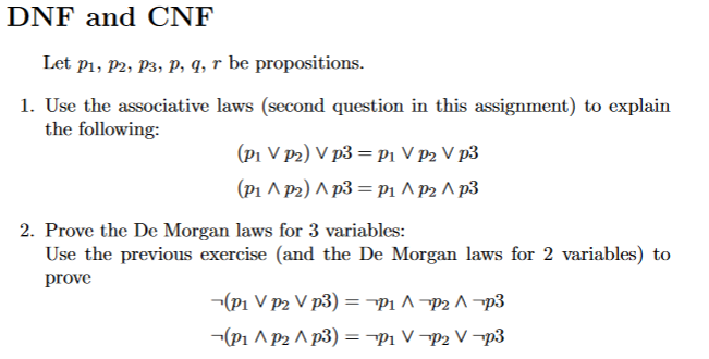 Solved 1. Use the associative laws (second question in this | Chegg.com