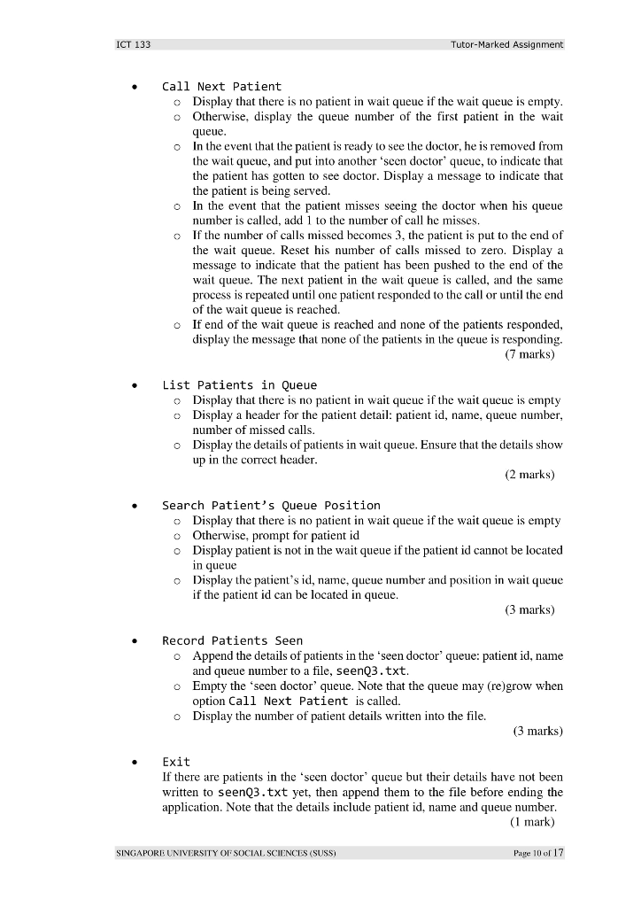 Solved ICT 133 Tutor-Marked Assignment Screenshot your | Chegg.com