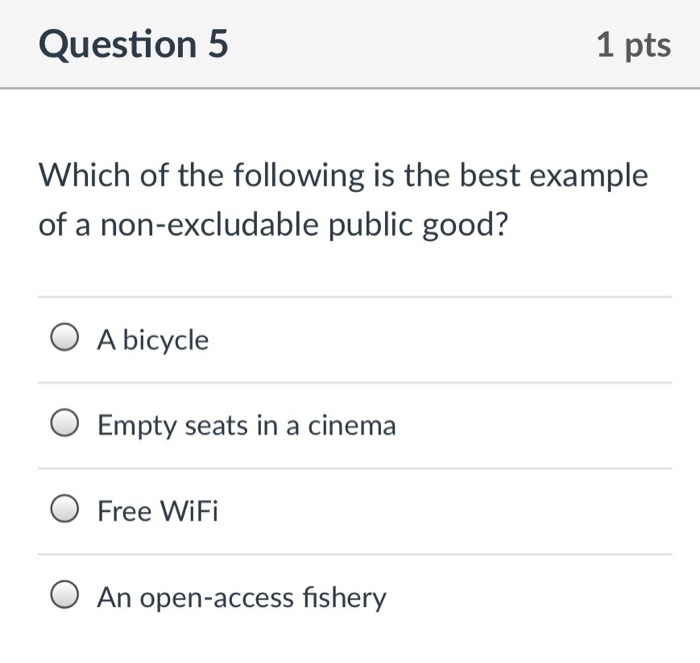 Solved Question 5 1 Pts Which Of The Following Is The Best