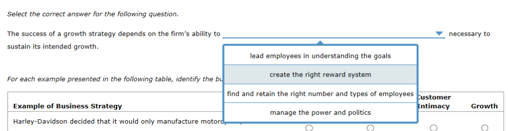 Solved 3. Strategic context of OB (Connect) Select the | Chegg.com