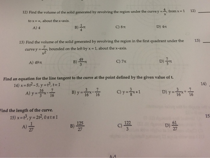Solved Find the volume of the solid generated by revolving | Chegg.com