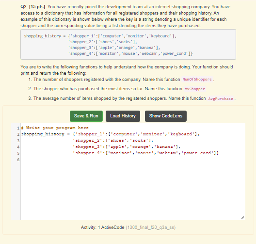 Q2. [15 pts). You have recently joined the | Chegg.com