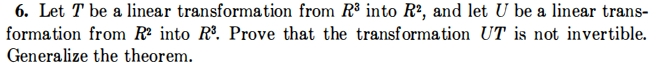 Solved 6. Let T be a linear transformation from R3 into R2, | Chegg.com