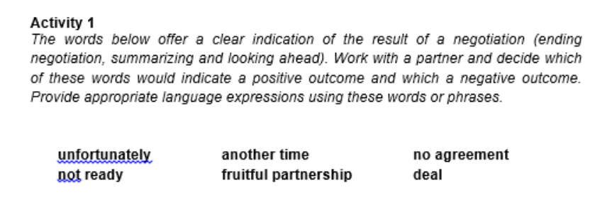 Solved Activity 1 The words below offer a clear indication | Chegg.com