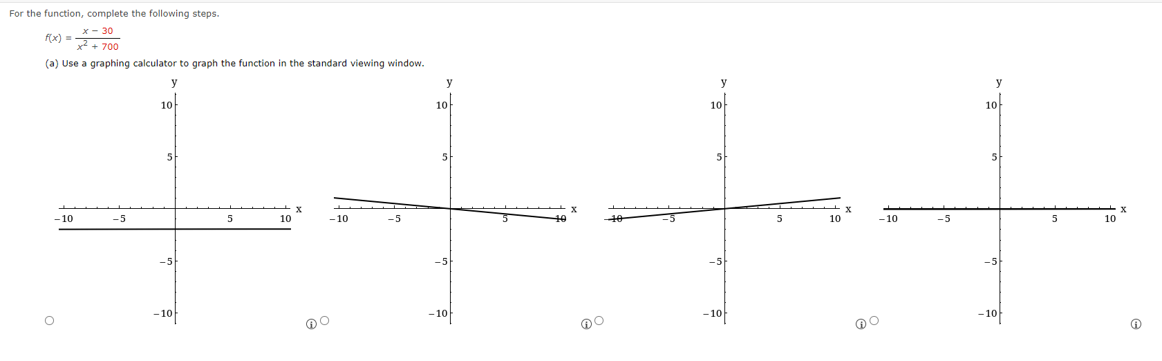 Solved For the function, complete the following steps. x - | Chegg.com