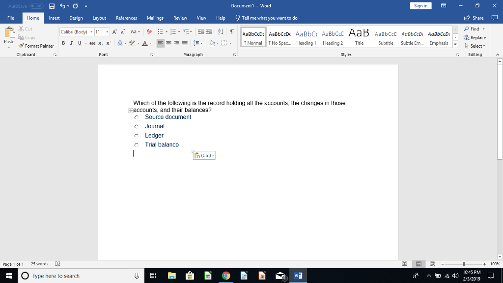 Solved Au Document1 - Word Sign in File Insert Design Layout | Chegg.com Solved Au Document1 - Word Sign in File Insert Design Layout | Chegg.com