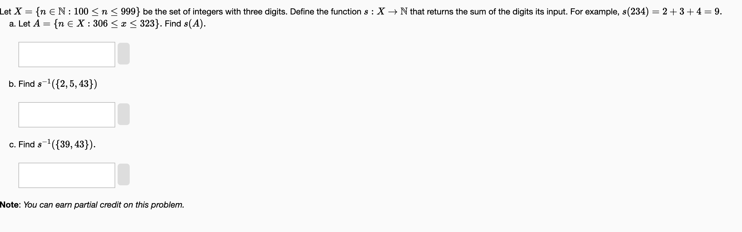 Solved _et X={n∈N:100≤n≤999} be the set of integers with | Chegg.com