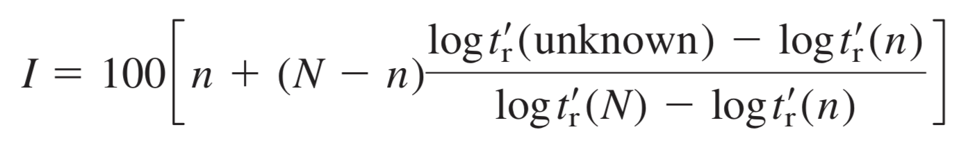 Solved Use the equation above to determine the retention | Chegg.com