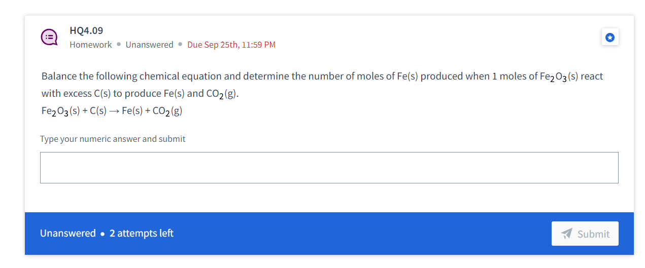 Solved Balance the following chemical equation and determine | Chegg.com