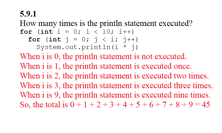 Solved I dont really understand how this nested loop | Chegg.com