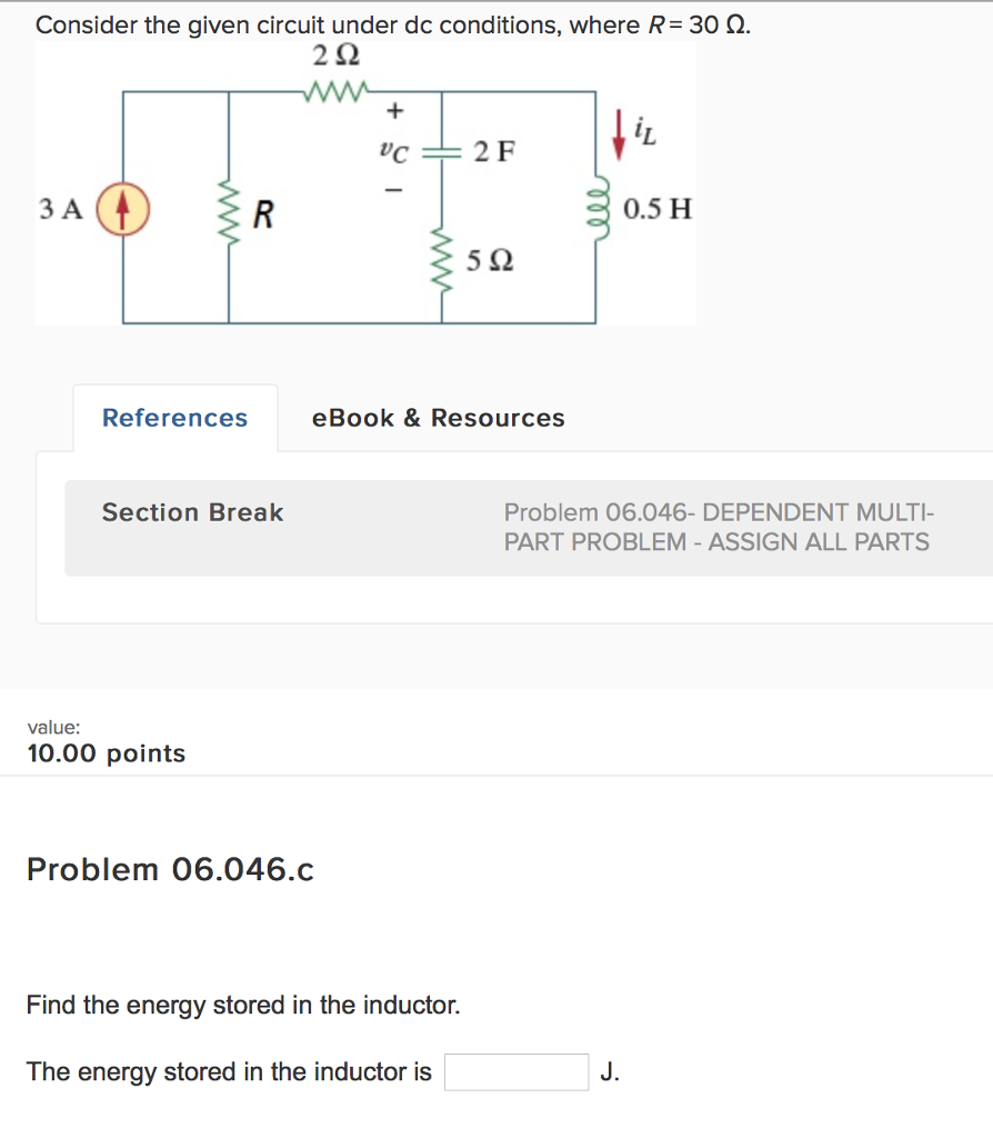 Solved Consider the given circuit under dc conditions, where | Chegg.com