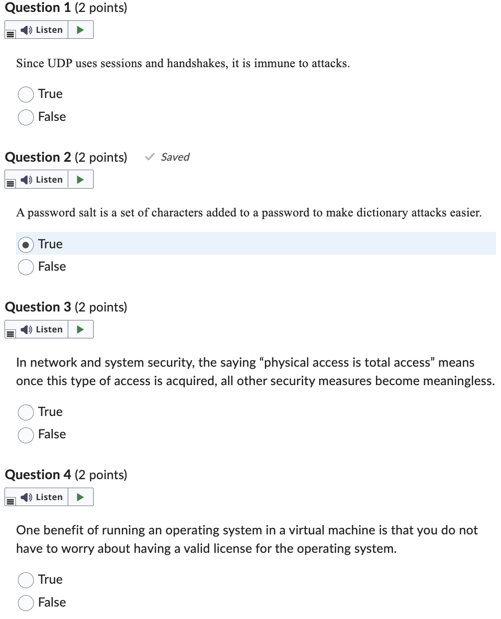 Solved Since UDP uses sessions and handshakes, it is immune | Chegg.com