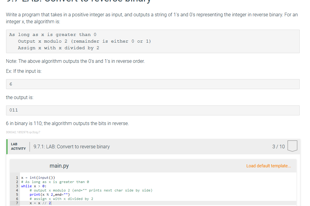 Write a program that takes in a positive integer as | Chegg.com