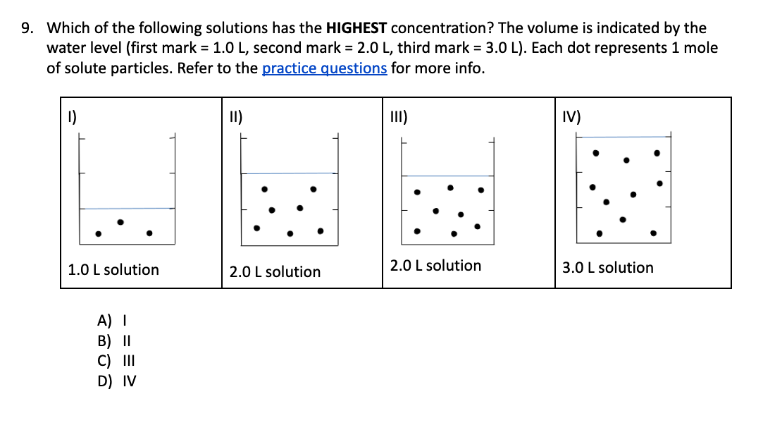 Solved Which of the following solutions has the HIGHEST | Chegg.com