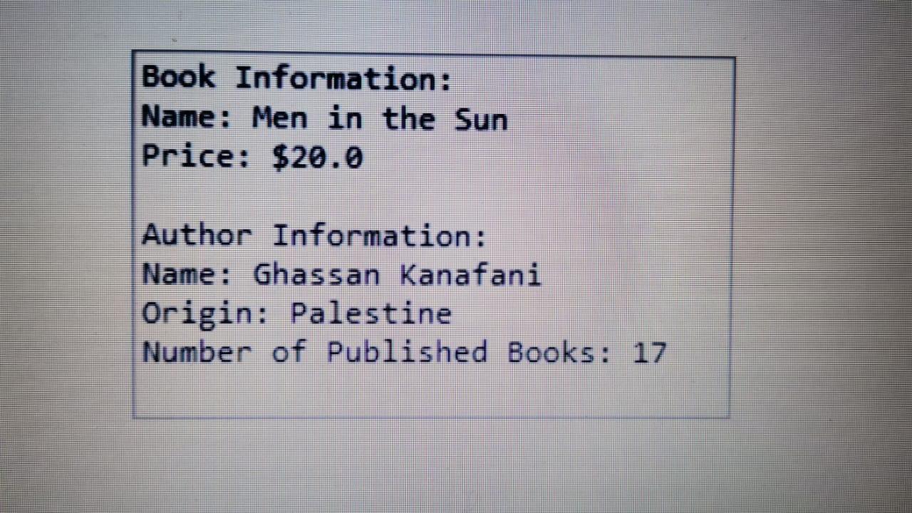Solved - Design a class named Author that contains: • Three | Chegg.com
