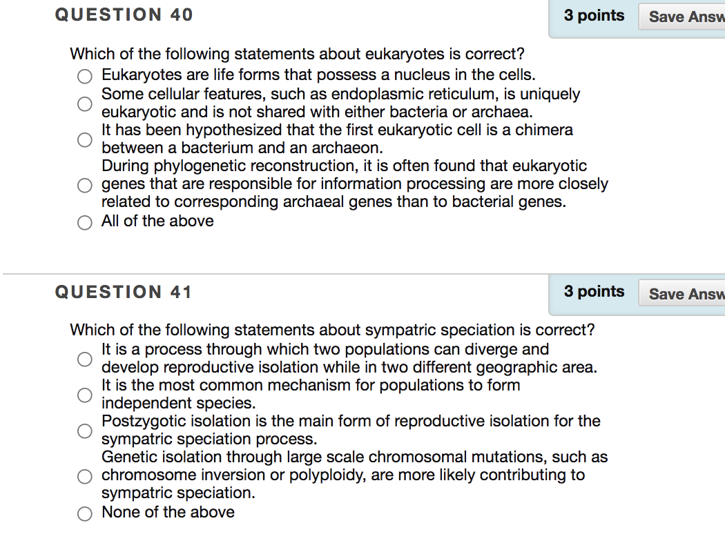 Solved QUESTION 40 3 points Save Answ Which of the following | Chegg.com