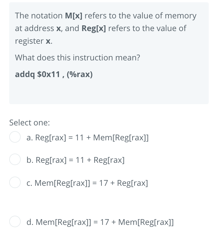 Solved Determine the appropriate instruction suffix based on | Chegg.com