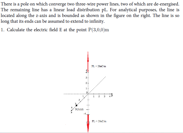 Solved There is a pole on which converge two three-wire | Chegg.com