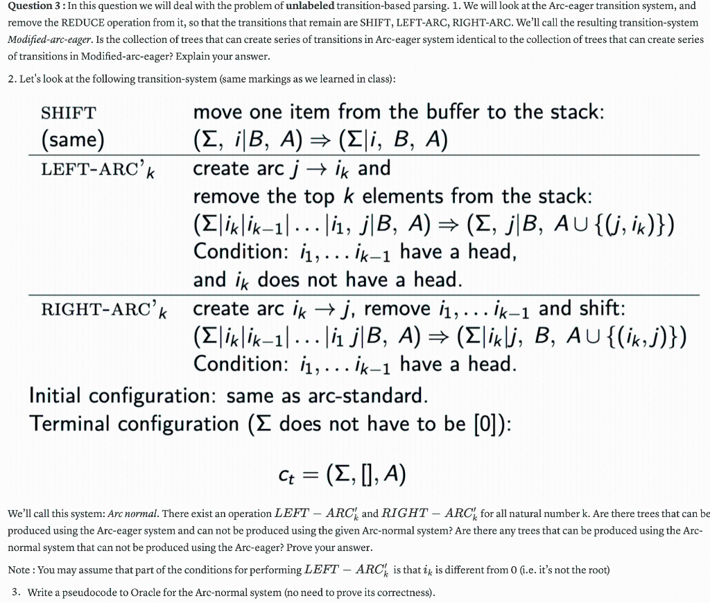 Solved Question 3 : In this question we will deal with the | Chegg.com