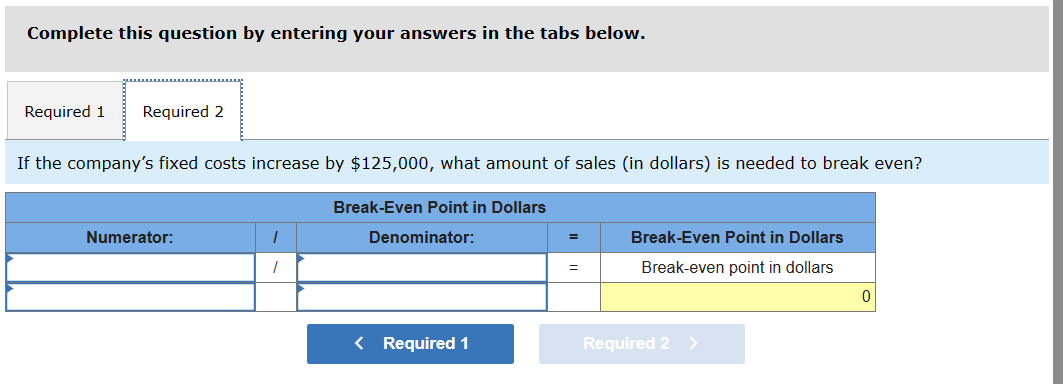Solved Exercise 18-10 (Algo) Income reporting and break-even | Chegg.com