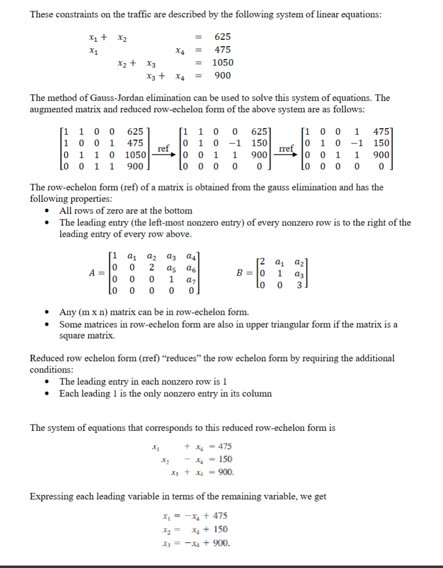 Solved Part B1: Background Concepts for Network/Traffic Flow | Chegg.com