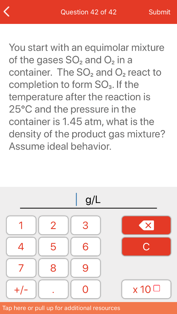 Solved Submit You start with an equimolar mixture of the | Chegg.com