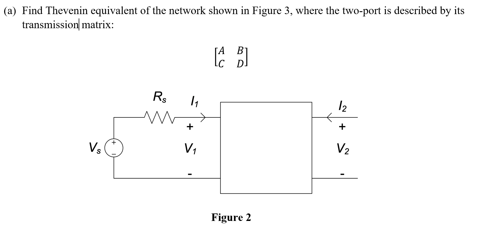 Solved a) Find Thevenin equivalent of the network shown in | Chegg.com