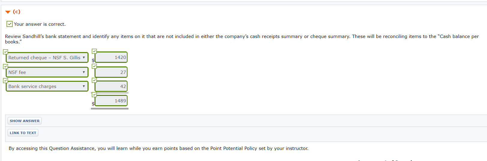 Solved Exercise 7-9 (Part Level Submission) The bookkeeper | Chegg.com