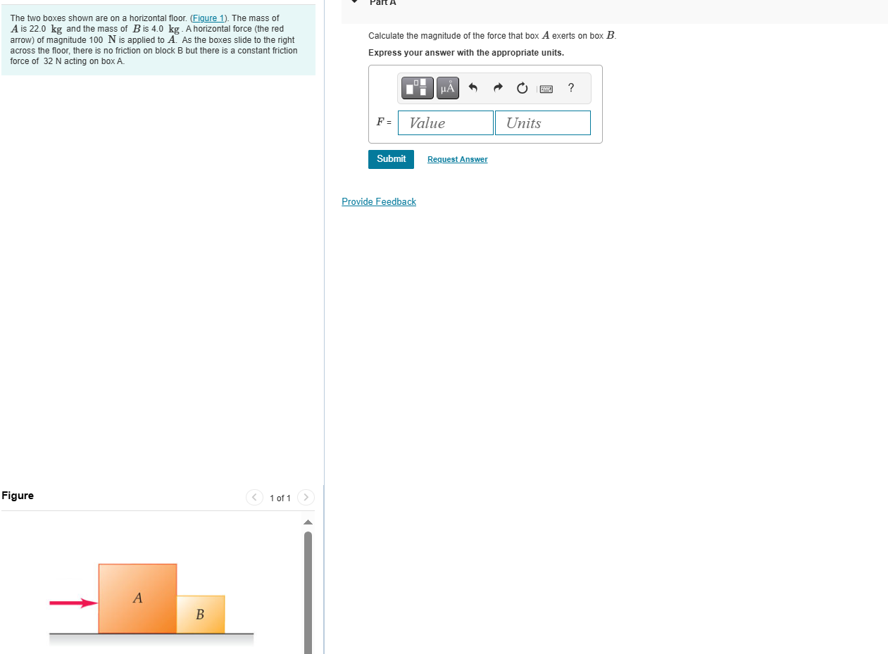 Solved The two boxes shown are on a horizontal floor. | Chegg.com