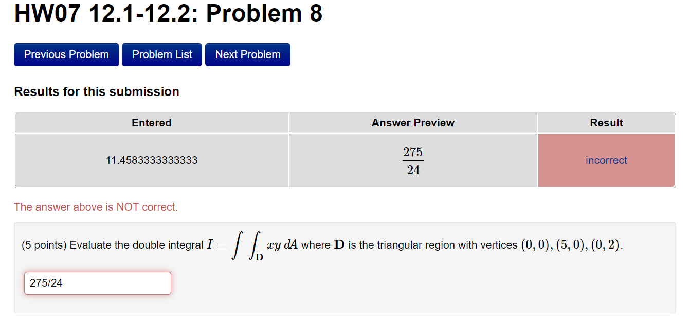 Solved Hw07 12 1 12 2 Problem 8 Previous Problem Problem