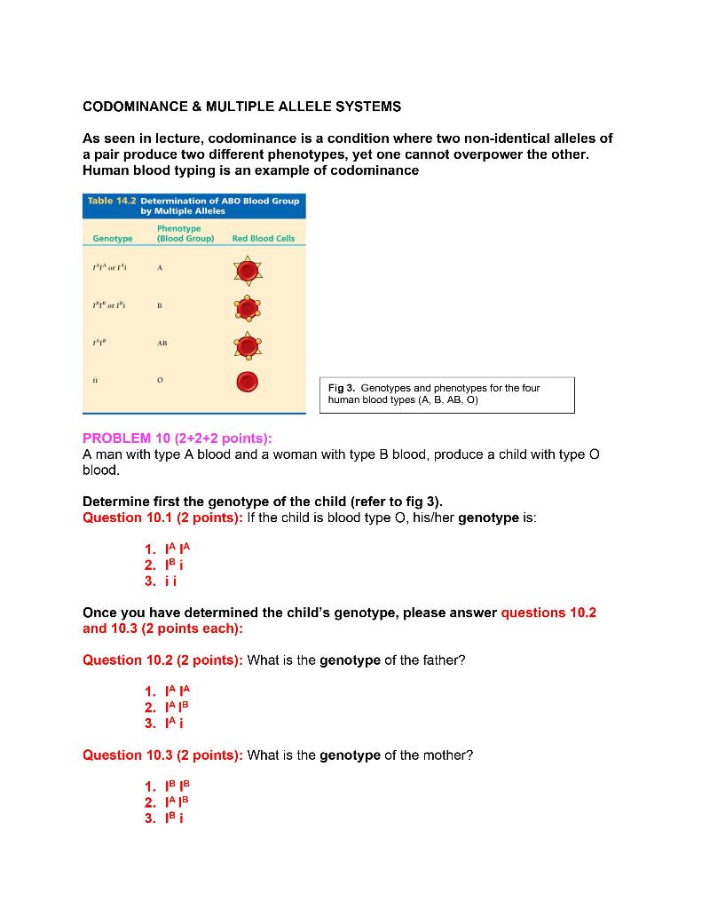 Solved BIO 181 - GENETICS PROBLEM SET NAME: MONOHYBRID | Chegg.com