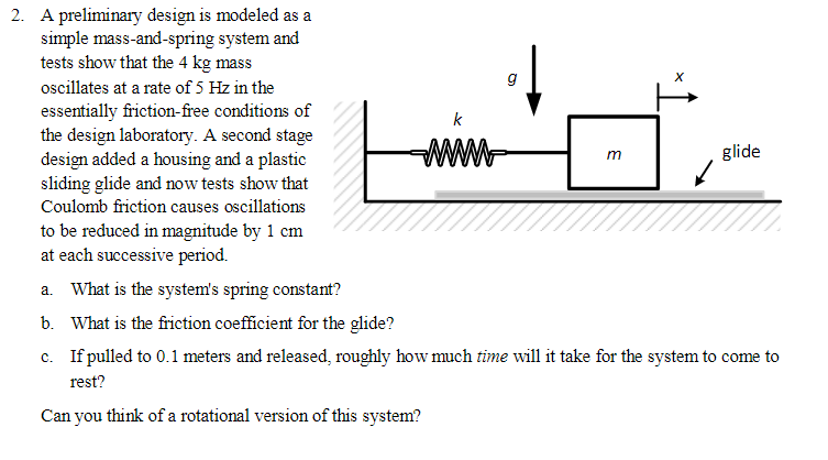 Solved A preliminary design is modeled as a simple | Chegg.com